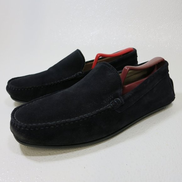 Boss | Shoes | Boss Suede Leather Driver Moccasin Loafers Mens Footwear ...
